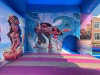 China Custom Inflatable Bounce House Combo with Water Pool Slide 12ft Palm Tree Theme for Commercial Rental for sale