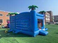 China Custom Inflatable Bounce House Combo with Water Pool Slide 12ft Palm Tree Theme for Commercial Rental for sale
