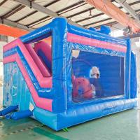 China Inflatable Bounce House with Slide 5x5x3.1m Custom Cartoon Theme Outdoor Playground for Kids Party Events 15 Person Capacity for sale
