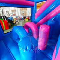 China Inflatable Bounce House with Slide 5x5x3.1m Custom Cartoon Theme Outdoor Playground for Kids Party Events 15 Person Capacity for sale