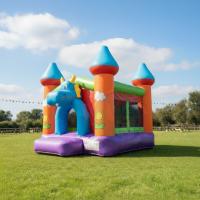China Custom Cartoon Hippo Inflatable Bouncer Animal Theme Bounce House for Kids Birthday Party Outdoor Playground 3m for sale
