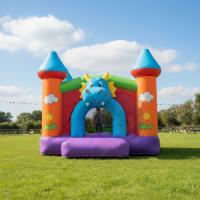 China Custom Cartoon Hippo Inflatable Bouncer Animal Theme Bounce House for Kids Birthday Party Outdoor Playground 3m for sale