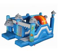 China Commercial Inflatable Dolphin Bounce Castle 5.2x5x3.2m PVC Jumping House for Kids for sale