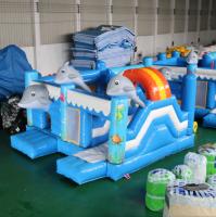 China Commercial Inflatable Dolphin Bounce Castle 5.2x5x3.2m PVC Jumping House for Kids for sale