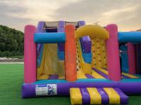 China Custom Inflatable Fun Park With Bounce House Slide Combo Obstacle Challenges and Flexible Module Arrangement for Long Term Operation Projects for sale