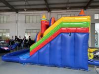 China Large Inflatable Bouncer Combo with Swimming Pool 5x5m Customizable PVC Bounce House for Kids for sale