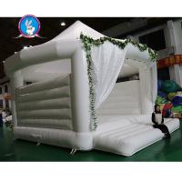 China Inflatable White Wedding Moon Bouncer Bounce House 6.2m x 5m for Parties for sale