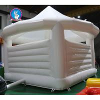 China Inflatable White Wedding Moon Bouncer Bounce House 6.2m x 5m for Parties for sale