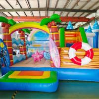 China Kids Inflatable Air Castle Jumping Bouncer 110V Blower Custom Size PVC Tarpaulin for sale