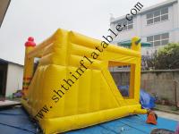 China Tong Huan 5x5m Inflatable Bounce Castle Jumping Castle 0.55mm PVC Tarpaulin 8+ Person CE Certified Blower for sale