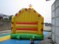 China Giraffine Theme Inflatable Bouncer Large Jumping House Castle EN71 PVC 110V for sale