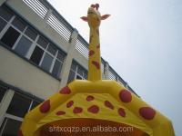 China Giraffine Theme Inflatable Bouncer Large Jumping House Castle EN71 PVC 110V for sale
