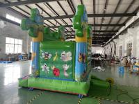 China Kids Inflatable Bouncy Castle 0.55mm PVC Bounce House with Blower CE EN71 Certified for sale