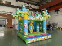 China Kids Inflatable Bouncy Castle 0.55mm PVC Bounce House with Blower CE EN71 Certified for sale