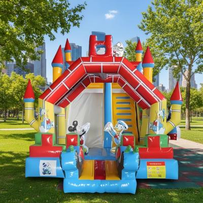 China Commercial Inflatable Bouncer Castle Slide PVC Jump House for Kids 8x6x4m Custom for sale
