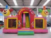 China Commercial Inflatable Bouncy Castle with Slide for Kids 8FT 10FT 12FT PVC for sale
