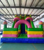China Custom Inflatable Bouncy Castle with Slide 8x5x5.6m EN14960 Certified for Kids Outdoor Play for sale