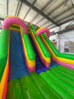 China Custom Inflatable Bouncy Castle with Slide 8x5x5.6m EN14960 Certified for Kids Outdoor Play for sale