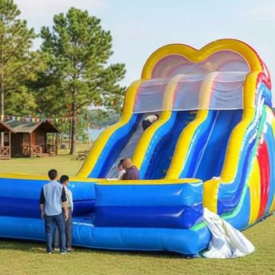 China Inflatable Water Slide with Swimming Pool for Kids and Adults 10ft x 8ft for sale