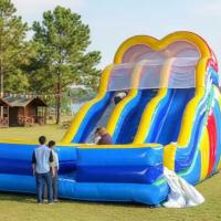 China Inflatable Water Slide with Swimming Pool for Kids and Adults 10ft x 8ft for sale