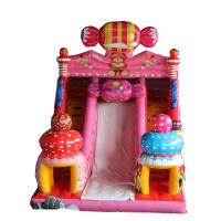 China Inflatable Dry Slide 8x5.5x6m Colorful PVC Bounce Slide for Commercial Use for sale
