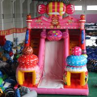 China Inflatable Dry Slide 8x5.5x6m Colorful PVC Bounce Slide for Commercial Use for sale