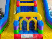 China Custom Double Lane Inflatable Land Slide 8x6x6m Durable PVC Amusement Structure for Kids and Adults for sale