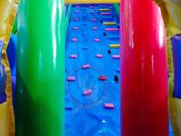 China Inflatable Land Slide Double Combo with Climbing Wall 8x6x6m PVC Playground for Outdoor Fun for sale
