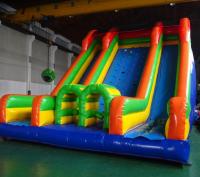 China Custom Inflatable PVC Double Lane Long Slide 8x8x6m for Commercial Events Kids for sale