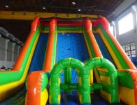 China Custom Inflatable PVC Double Lane Long Slide 8x8x6m for Commercial Events Kids for sale