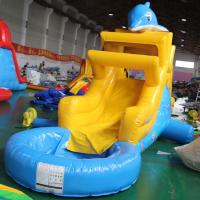 China Inflatable Water Slide 6.5x1.8x3.5m PVC Kids Family Bounce Slide for sale