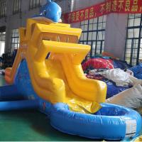 China Inflatable Water Slide 6.5x1.8x3.5m PVC Kids Family Bounce Slide for sale