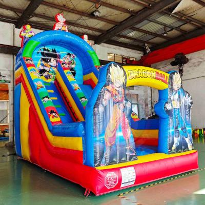 China Custom Inflatable Giant Slide 6.2m Cartoon Playground for Kids Outdoor Commercial Events for sale
