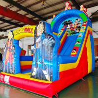 China Custom Inflatable Giant Slide 6.2m Cartoon Playground for Kids Outdoor Commercial Events for sale