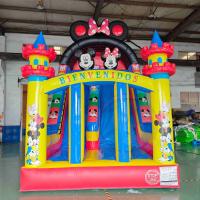China Custom Thick PVC Inflatable Slide Castle 10x5x9m for Commercial Rental Business for sale