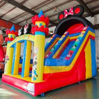 China Custom Thick PVC Inflatable Slide Castle 10x5x9m for Commercial Rental Business for sale