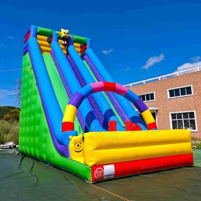 China Giant Inflatable Slide 8m Long Commercial Dry Land Slide for Outdoor Event Amusement Park for sale