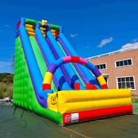 China Giant Inflatable Slide 8m Long Commercial Dry Land Slide for Outdoor Event Amusement Park for sale