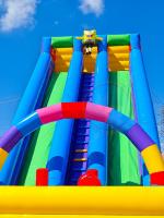 China Giant Inflatable Slide 8m Long Commercial Dry Land Slide for Outdoor Event Amusement Park for sale