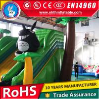 China Custom Inflatable Cartoon Slide 8x6x5.4m with 0.55mm PVC Tarpaulin for Commercial Use for sale