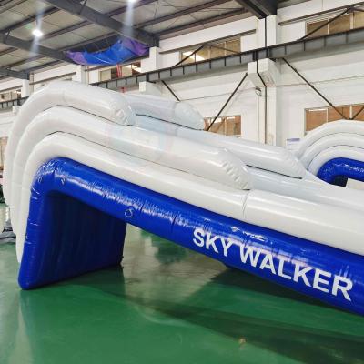 China Custom Size Inflatable Yacht Slide 13x10x10m Durable PVC Water Slide for Boat Use for sale