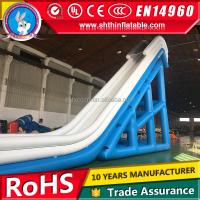 China Custom Size Inflatable Yacht Slide 13x10x10m Durable PVC Water Slide for Boat Use for sale
