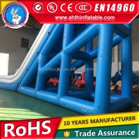 China Custom Size Inflatable Yacht Slide 13x10x10m Durable PVC Water Slide for Boat Use for sale