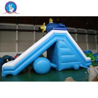 China Giant Inflatable Floating Water Slide 0.9mm PVC Tarpaulin for Water Park Custom Size for sale