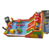China Outdoor Inflatable Bounce House with Slide PVC Tarpaulin for Kids Ages 2-14 Customizable for sale