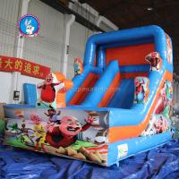 China Outdoor Inflatable Bounce House with Slide PVC Tarpaulin for Kids Ages 2-14 Customizable for sale