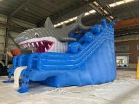 China Huge Inflatable Shark Slide 9x8x7m for Kids and Adults Water Park for sale