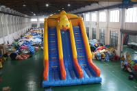 China Inflatable Water Slide Big Yellow Duck Theme PVC Kids Playground Indoor Outdoor 10-15 Kids Capacity for sale