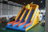 China Inflatable Water Slide Big Yellow Duck Theme PVC Kids Playground Indoor Outdoor 10-15 Kids Capacity for sale