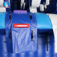 China Large Inflatable Water Slide for Park 0.55mm PVC Tarpaulin Shark Design Custom Size for sale